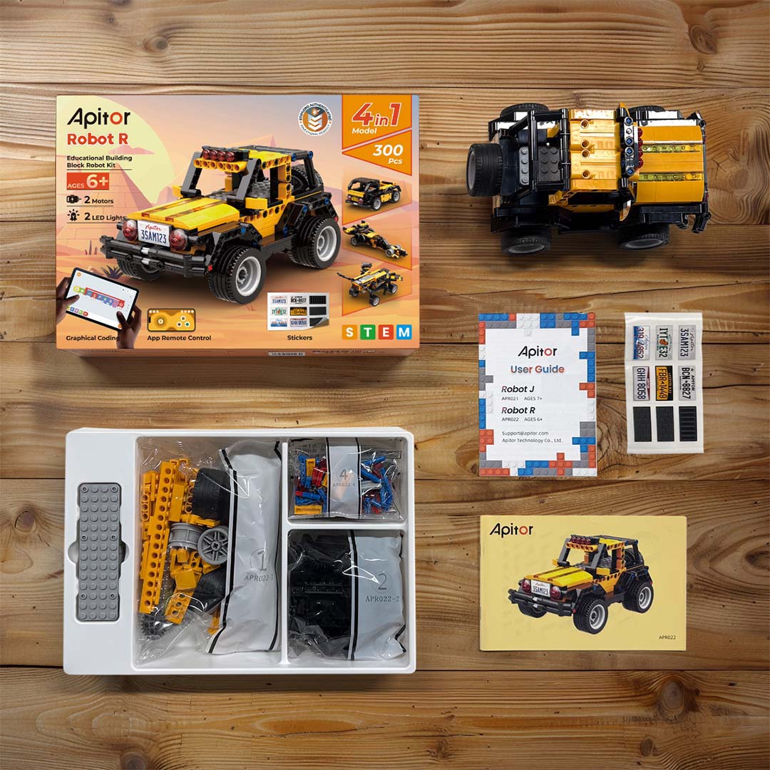 Apitor Robot R - 4-in-1-Codierungs-Roboter-Kit für Einsteiger günstig online kaufen | Funduinoshop